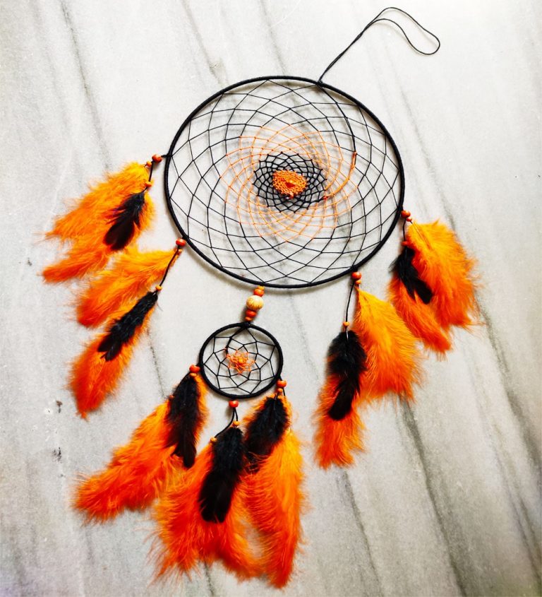 Black Orange Dream Catcher - Shop Online in India | Urbane Yogi